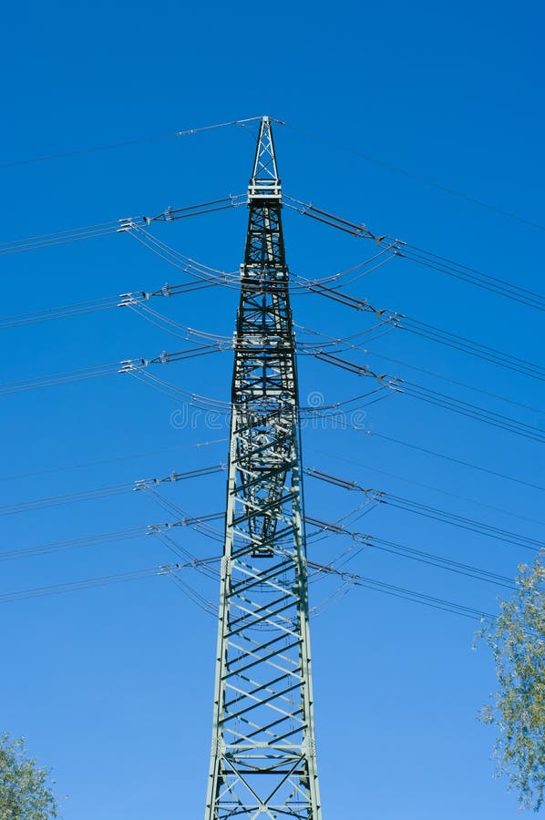 Electric pole stock image. Image of current, angle, modern - 19777987