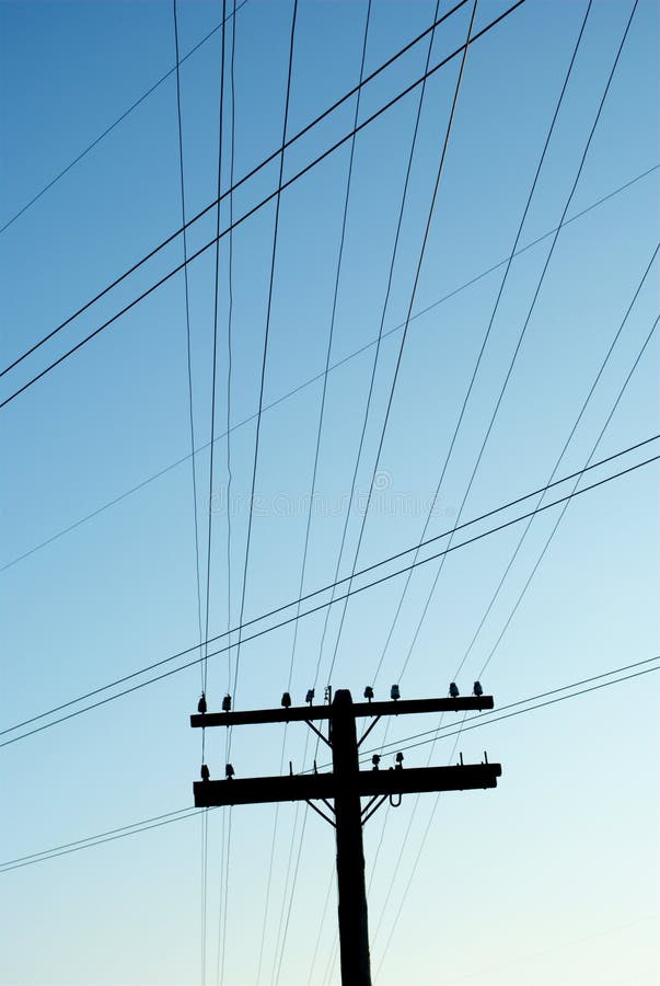 Electric pole stock image. Image of column, supply, line - 22334857