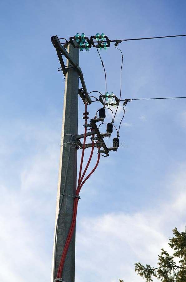 Electric pole stock photo. Image of energy, connection - 37576740