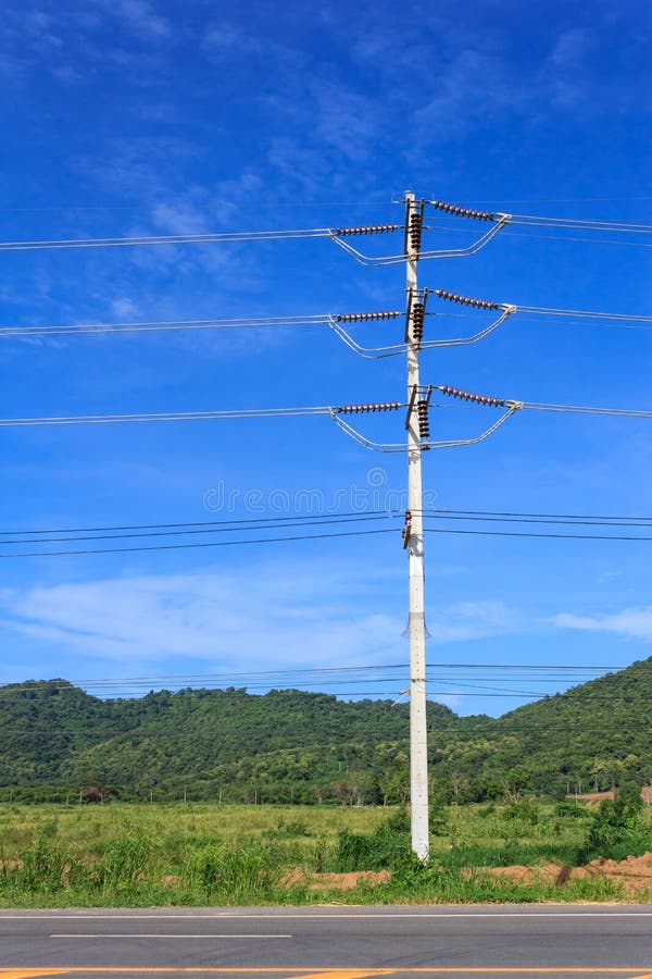 Electric pole stock image. Image of electric, infrastructure - 33129189