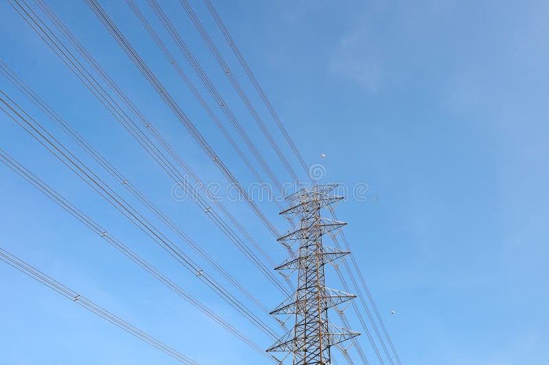 Electric pole stock photo. Image of energy, wire, line - 81704302