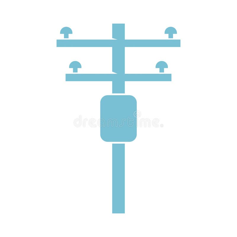 Electric pole icon design stock illustration. Illustration of engineering - 269318226