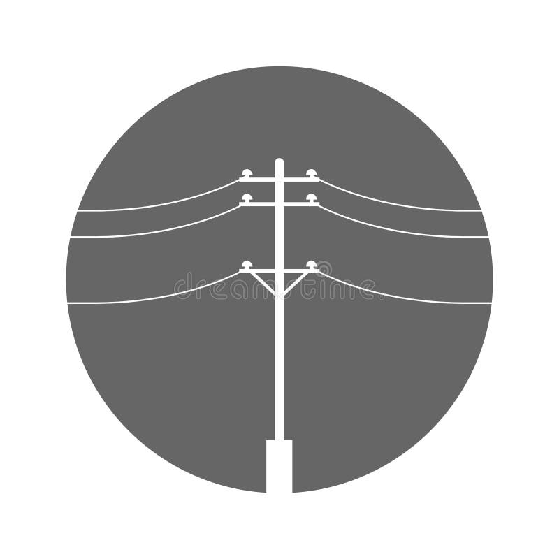 Electric pole icon design stock illustration. Illustration of ...