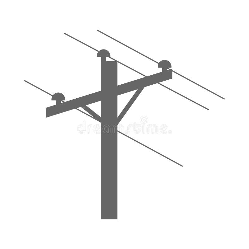 Electric pole icon design stock illustration. Illustration of ...