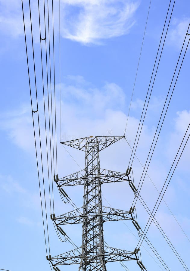 The Electric Pole, the Electric Post Show with High Voltage ...