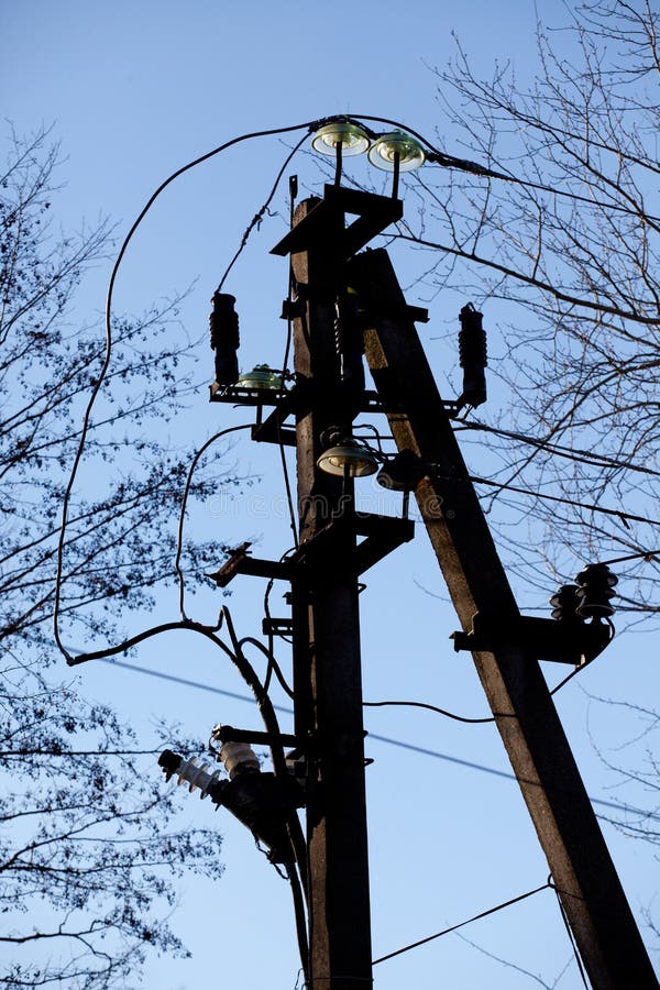 Electric pole stock photo. Image of electricity, pole - 85790640