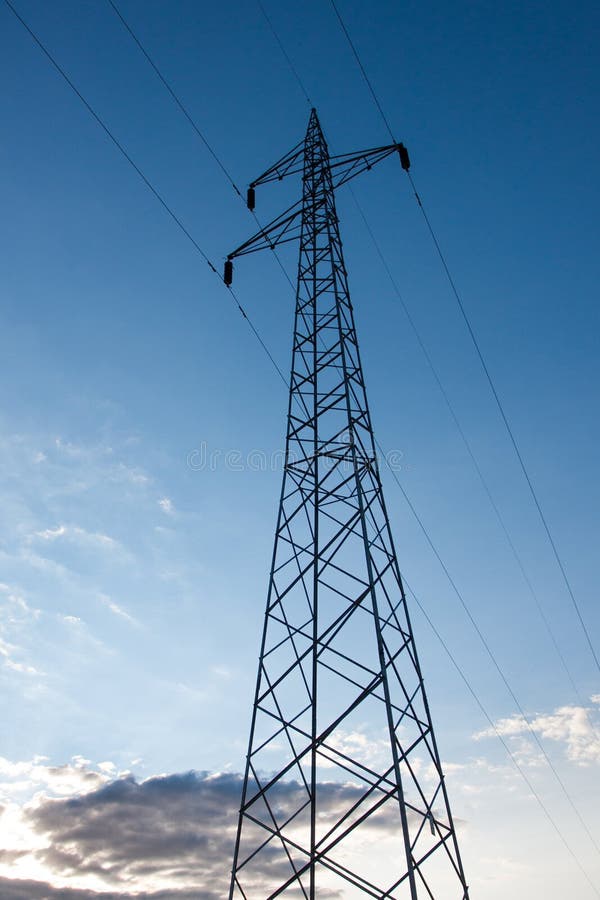 Electric poles stock image. Image of metal, bipolar, engineering - 25765759