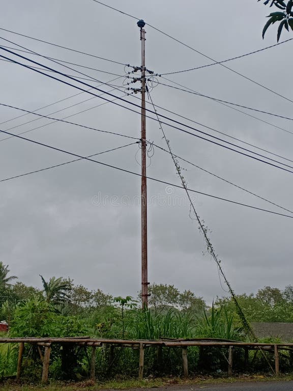 Electric Poles in the Countryside Stock Image - Image of iron, vehicle ...