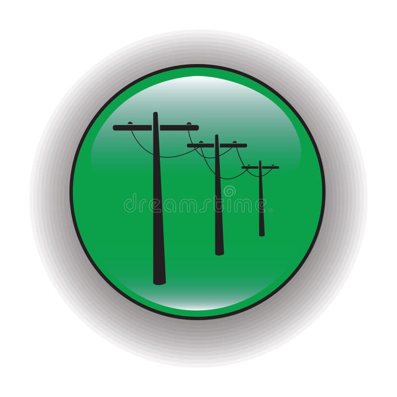 Electric Poles. Vector Illustration Decorative Design Stock Vector ...