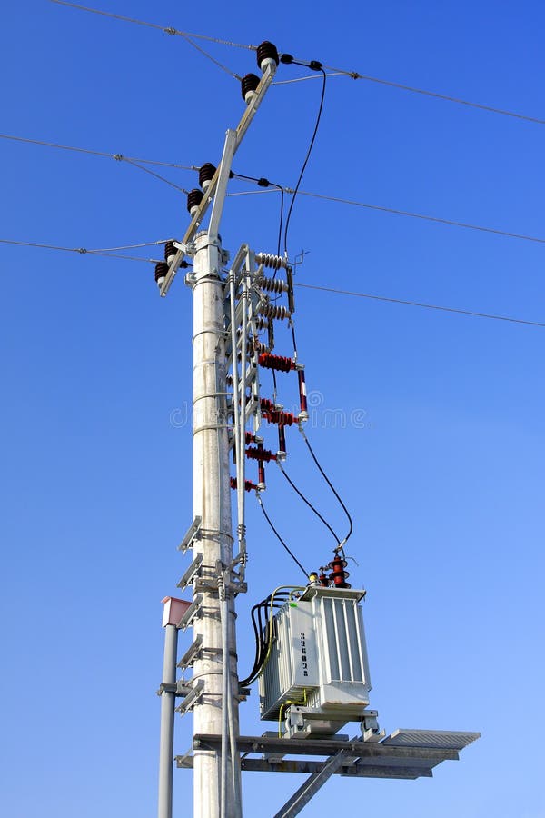 Electric post stock photo. Image of electricity, cable - 2509046