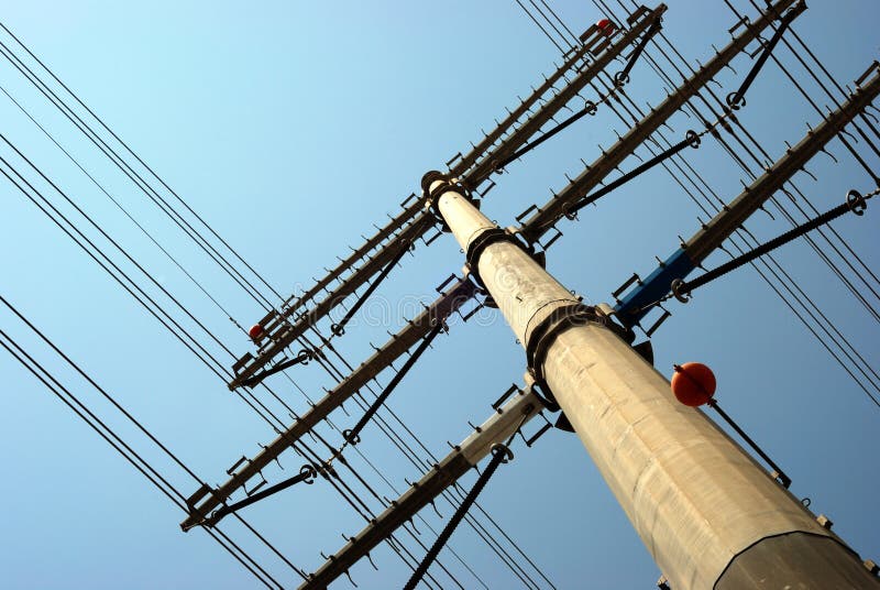 Electric post stock image. Image of outdoors, generator - 7436217