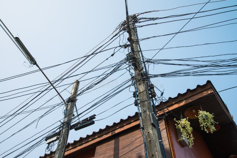 Electric post stock image. Image of tower, architecture - 46818673