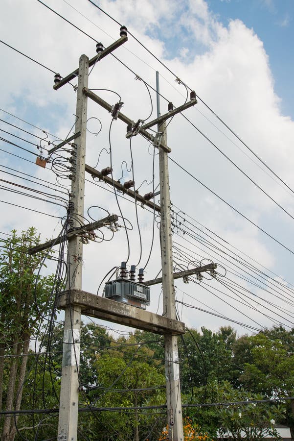 Electric post stock photo. Image of simple, electric - 46822310