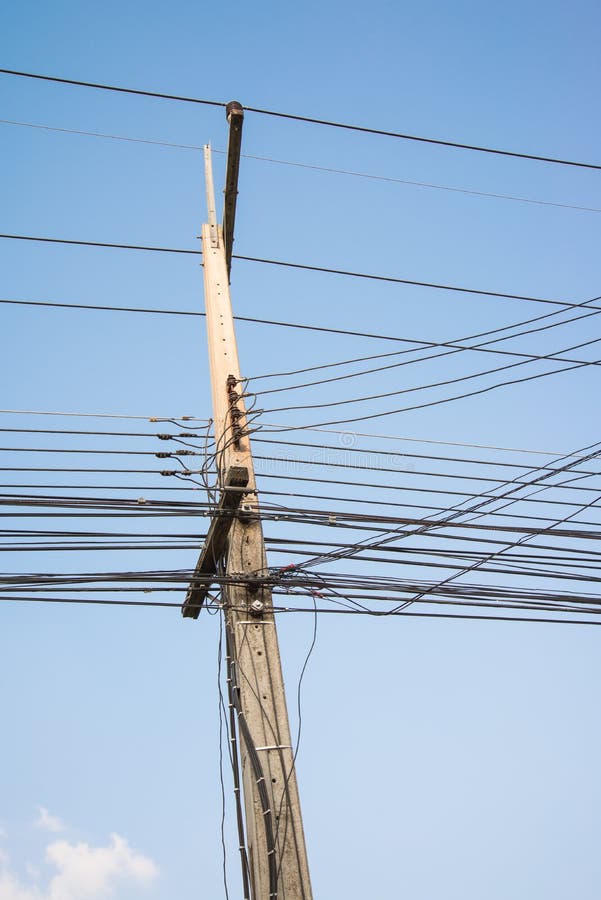 Electric post stock photo. Image of electricity, danger - 46822414