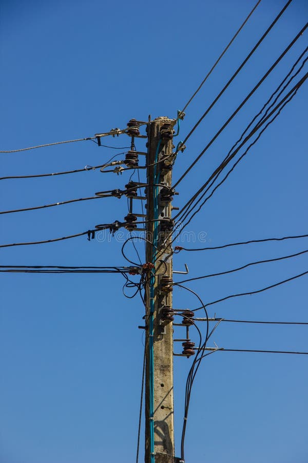 Electric post stock photo. Image of conductor, electric - 40763706