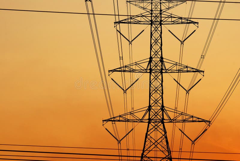 Electric post stock photo. Image of pole, voltage, plant - 52557876