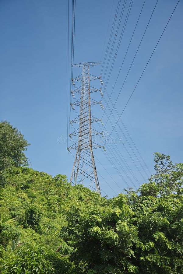 Electric post stock photo. Image of dawn, equipment, wire - 54988006