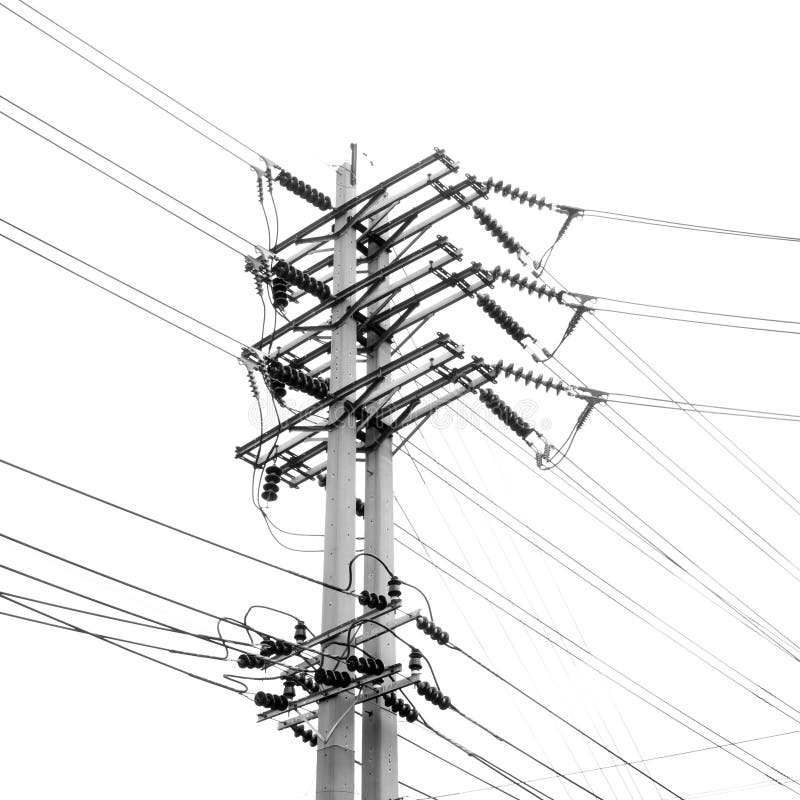 Electric post stock photo. Image of energy, network, electricity - 51035546