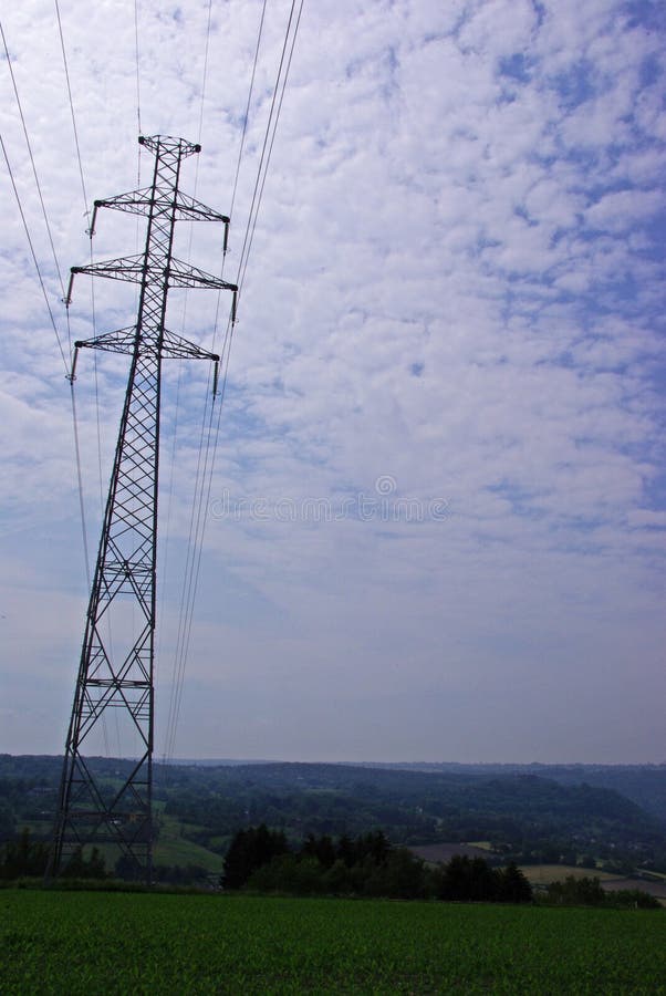 Electric post stock photo. Image of valley, high, structure - 42842604