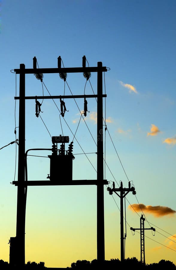Electric Posts stock image. Image of energy, electric - 5750561