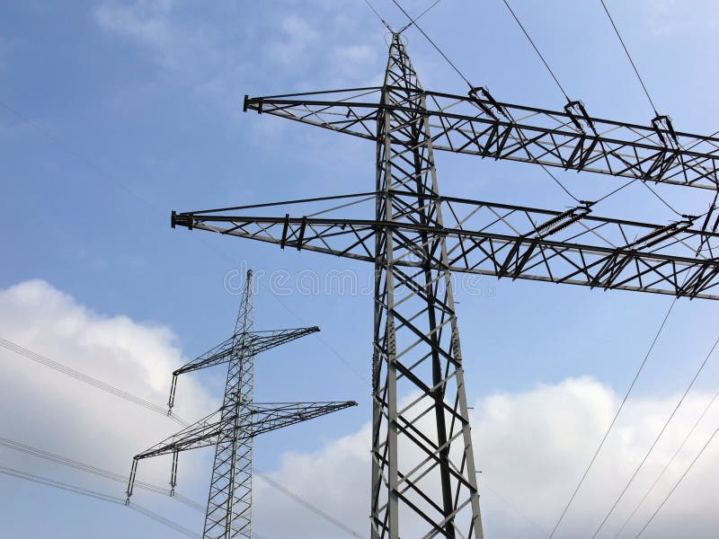 Electricity Pylon National Grid Power Stock Photo - Image of carry ...