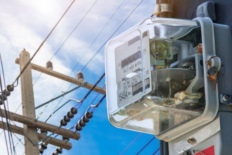 Electric Power Box Meter for Home Use Stock Photo - Image of equipment ...