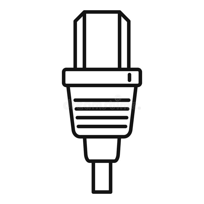 Electric Power Cable Icon, Outline Style Stock Vector - Illustration of ...