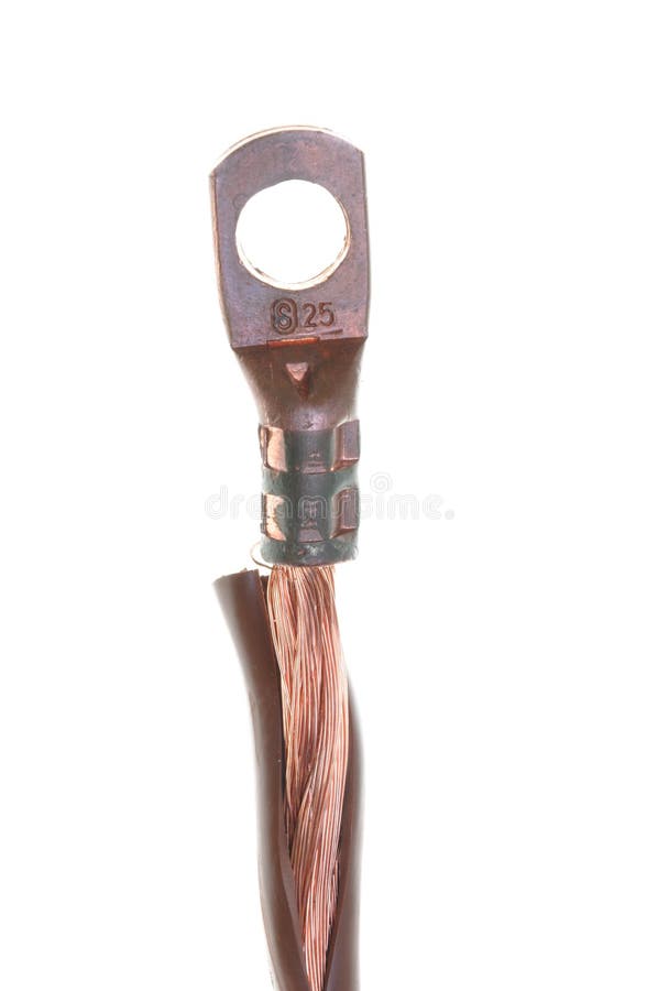 Electric Power Distribution Cable with Terminal Block Stock Image ...
