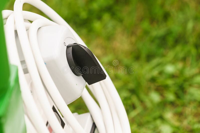 Electric Power Cable Wire with Switch Stock Photo - Image of power ...