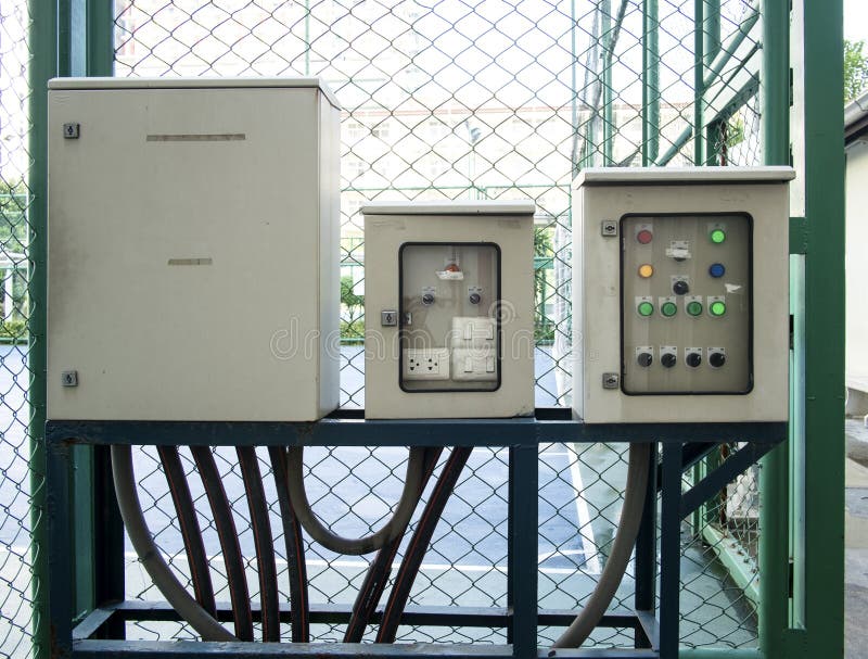 Electric Power Control Panel and Background Photo Stock Photo - Image ...