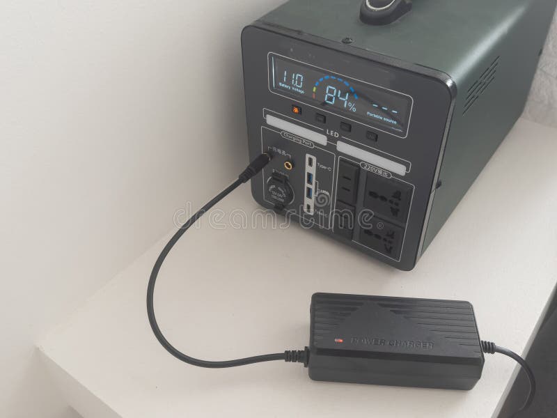 Electric Power Converter with a Digital Display Stock Photo - Image of ...