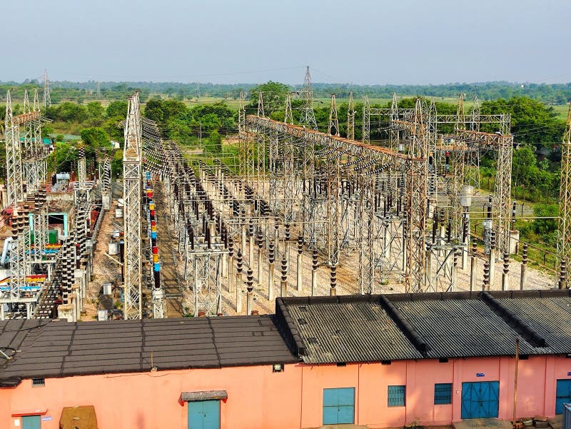 Electric Power Grid Distribution Centre in India HD Stock Image - Image ...