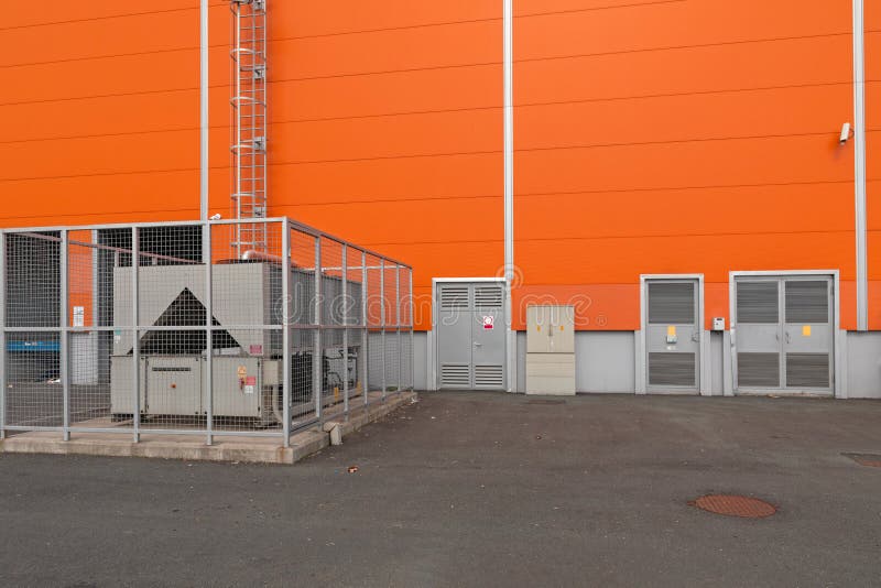 Hvac in Warehouse stock image. Image of utility, commercial - 196975441