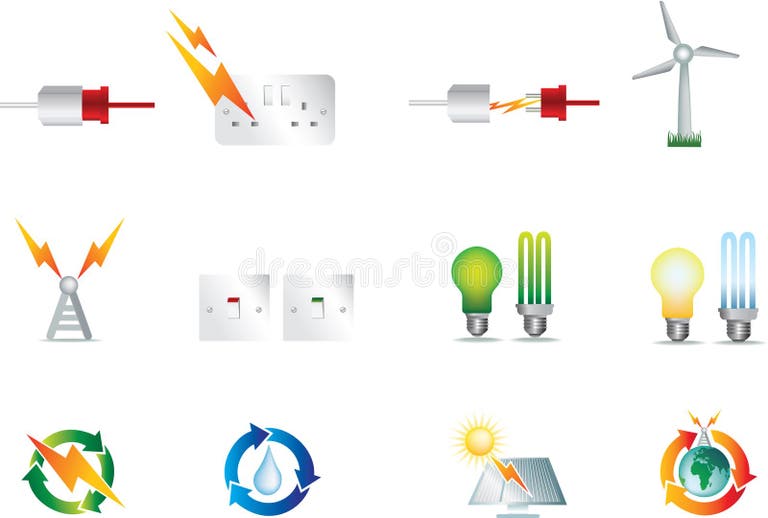 Electrical Power Symbols Stock Illustrations – 4,764 Electrical Power ...