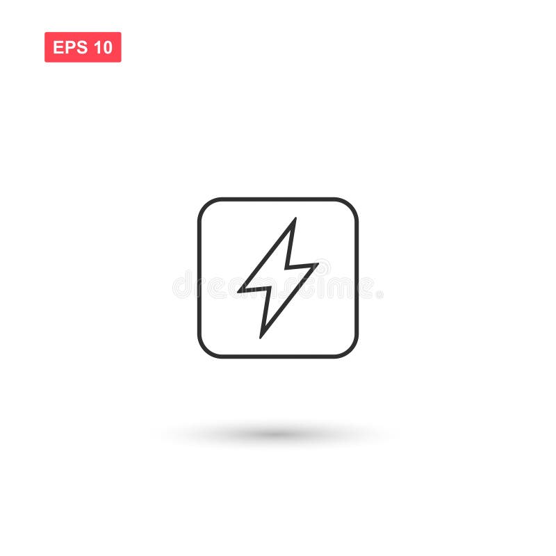 Electric Power Lightning Bolt Vector Isolated 2 Stock Vector ...