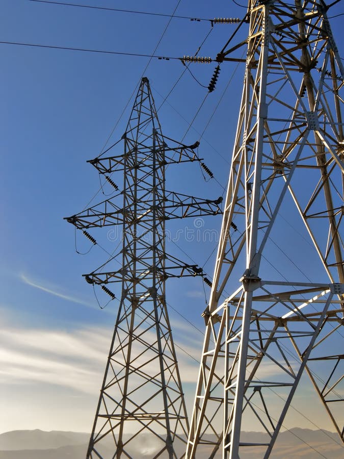 Electric power line stock photo. Image of construction - 3326846