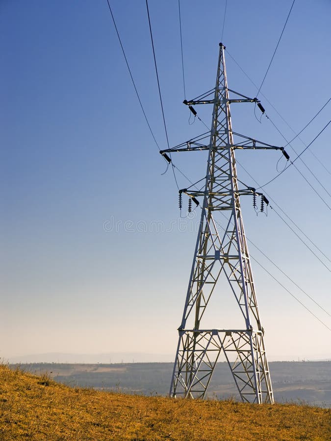Electric power line stock photo. Image of construction - 3326846