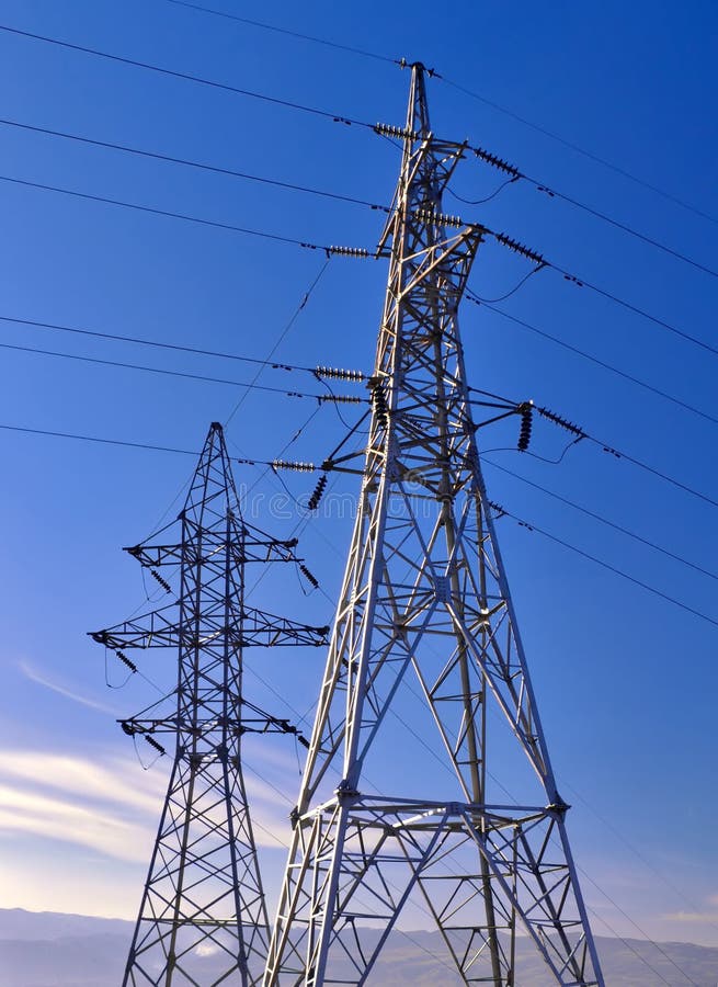 Electric power line stock photo. Image of steel, construction - 3326854
