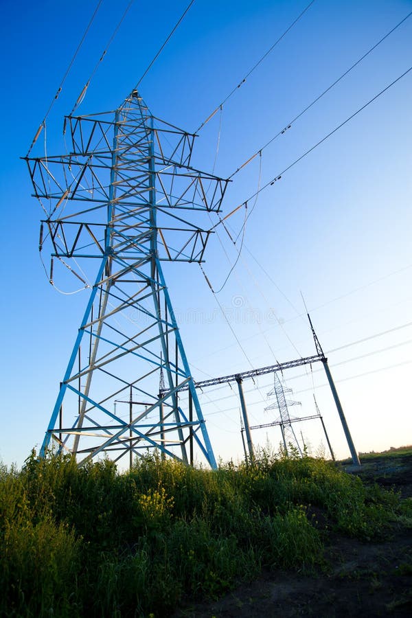 Electric power lines stock photo. Image of cable, energy - 20669774
