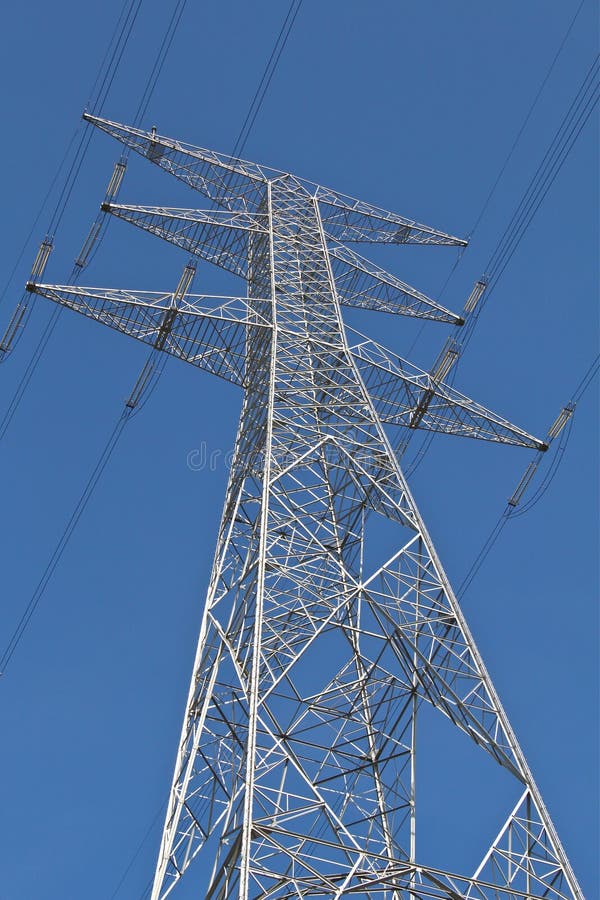 Electric power lines stock photo. Image of industrial - 23960530