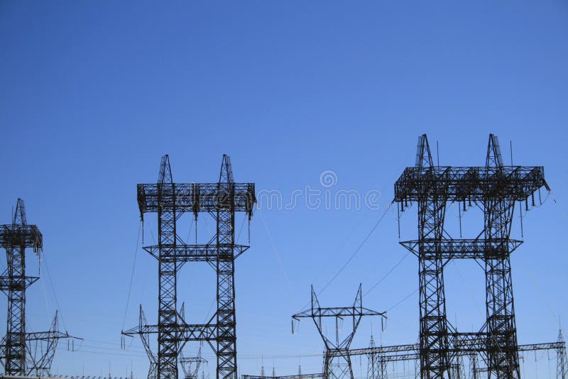Electric power lines stock image. Image of cables, power - 5000269