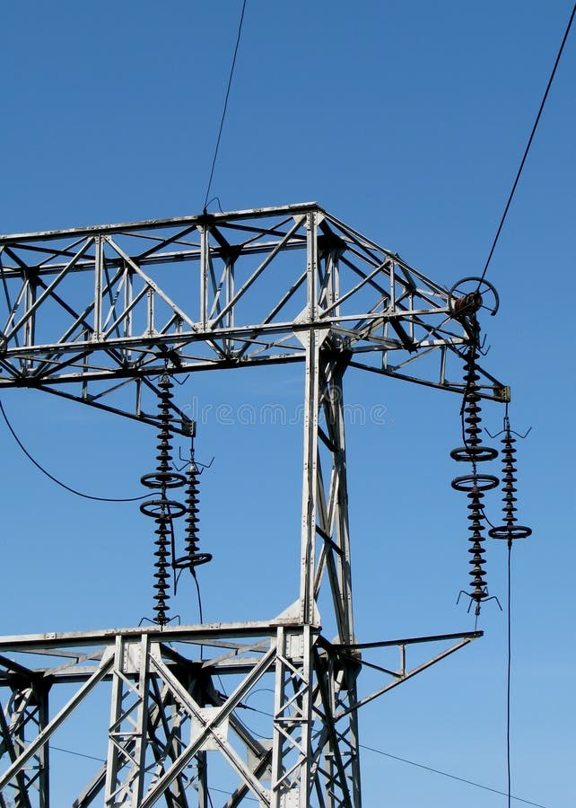 Electric power lines stock photo. Image of high, blue - 7326212