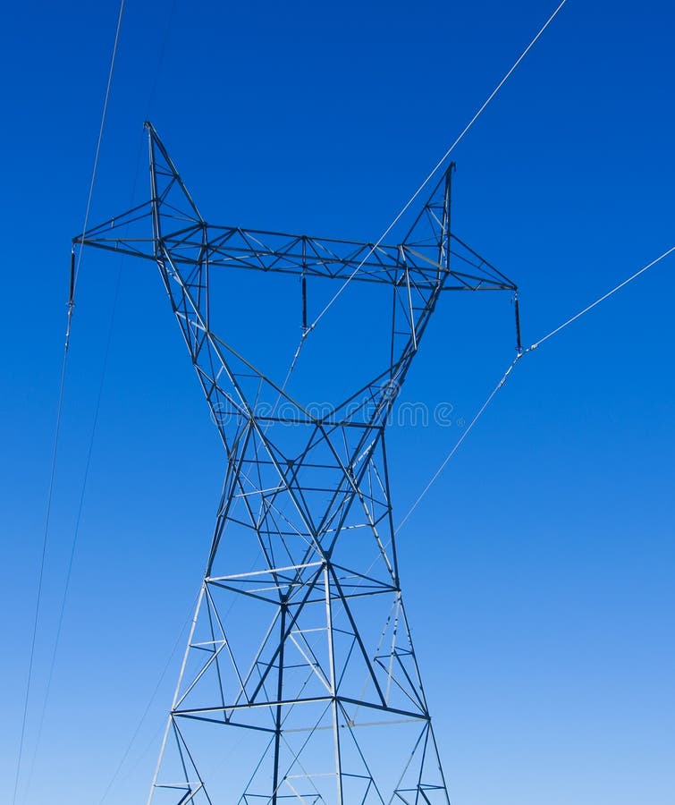 Electric Power Lines stock image. Image of shadow, conflict - 9292159