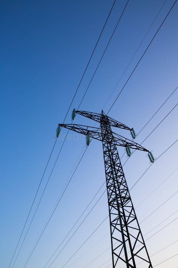 Electric power lines stock image. Image of electricity - 36685771