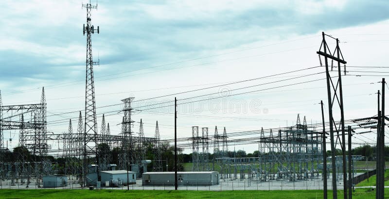 Electric Power Lines stock image. Image of generator - 91081577