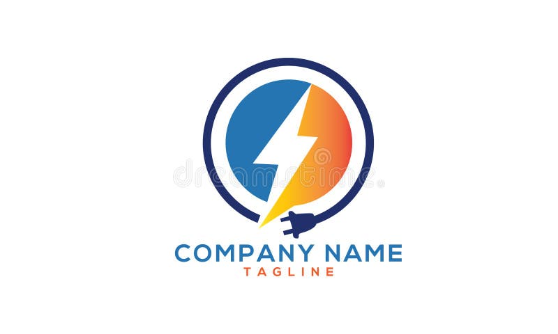 Electric power logo design stock vector. Illustration of electric ...