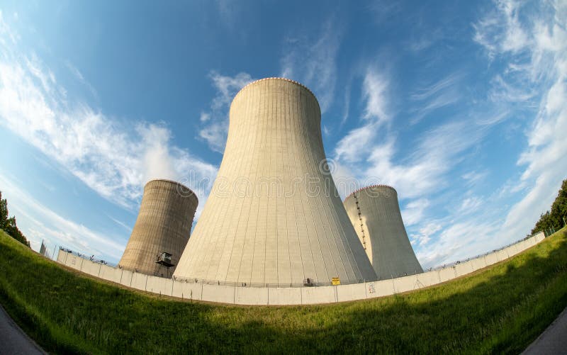 Electric Power Plant with Blue Sky Editorial Photo - Image of energy ...