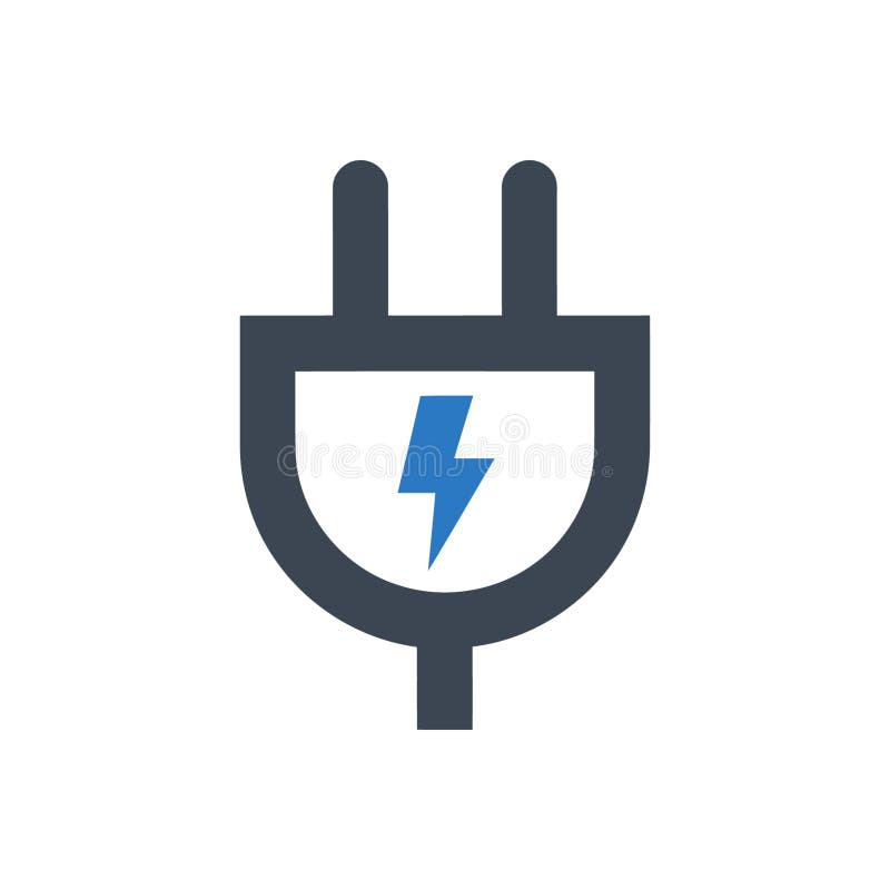 Electric Power Plug Icon stock vector. Illustration of symbol - 361691079
