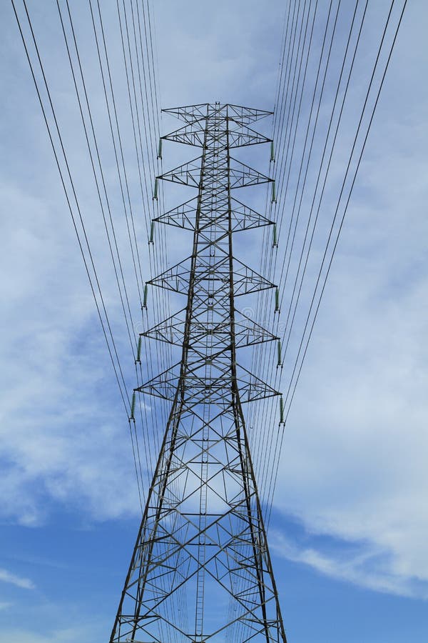 Electric power post stock photo. Image of engineering - 19853696