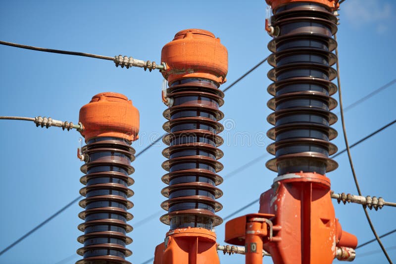 Electric Power-Post stock foto. Image of stempel, distributie - 93486854